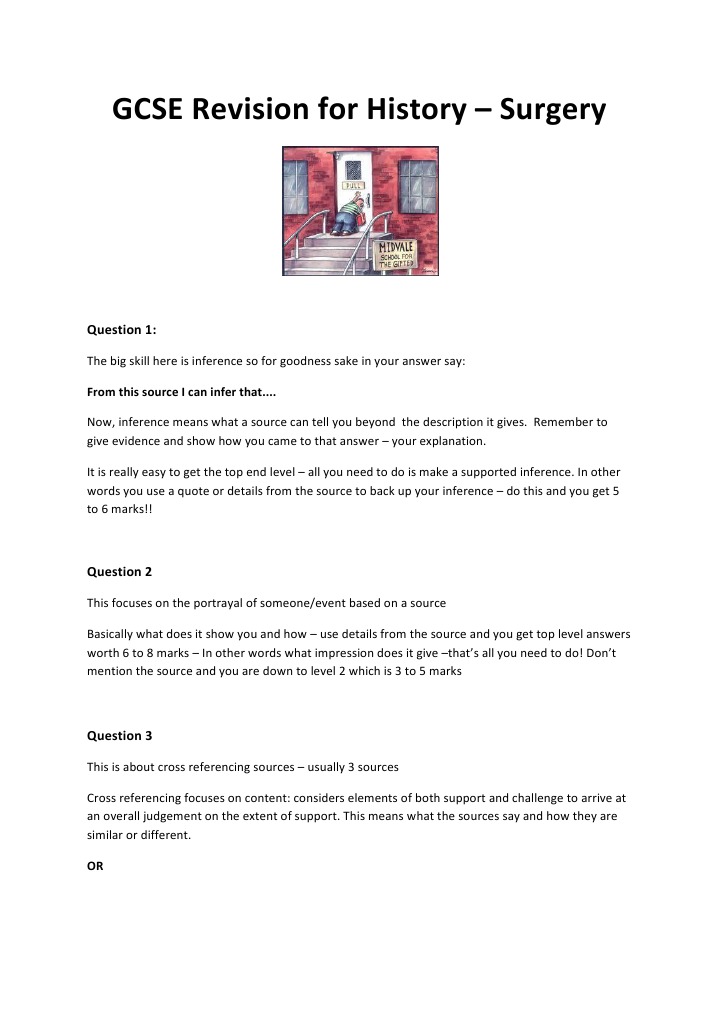 GCSE History Surgery Revision Guide | PDF | Inference | Epistemology