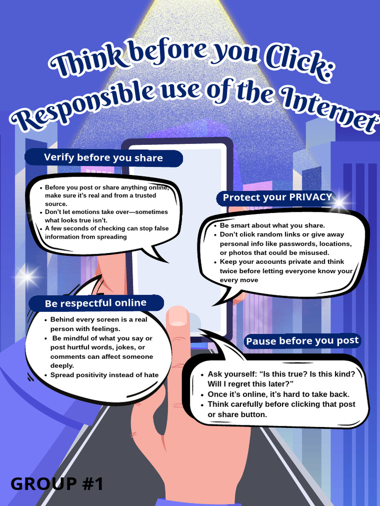 Think Before You Click: Online Safety Tips | PDF
