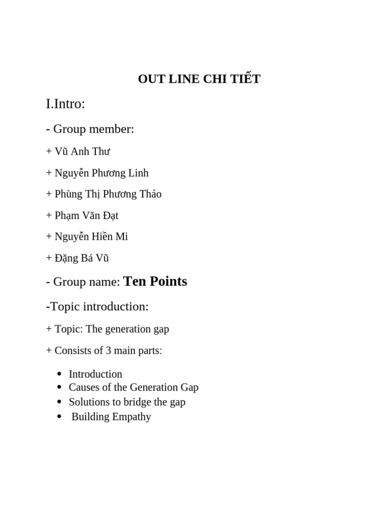 Out Line Chi Tiết Unit 2 | PDF
