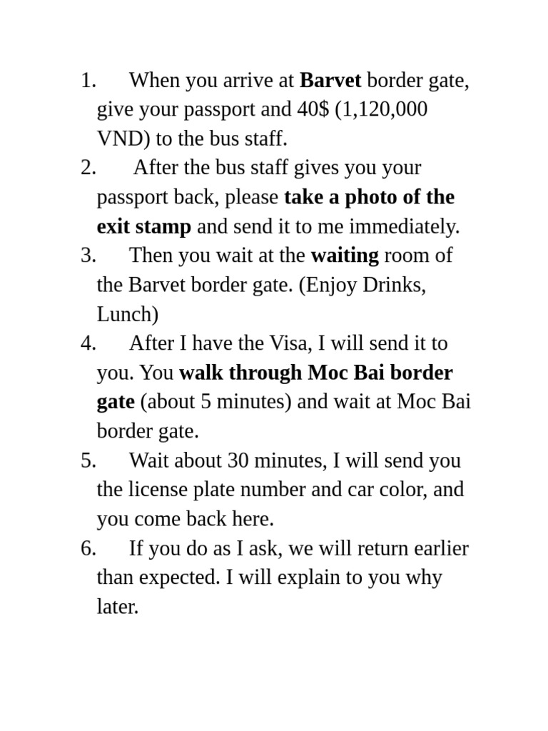 When You Arrive at Barvet Border Gate | PDF