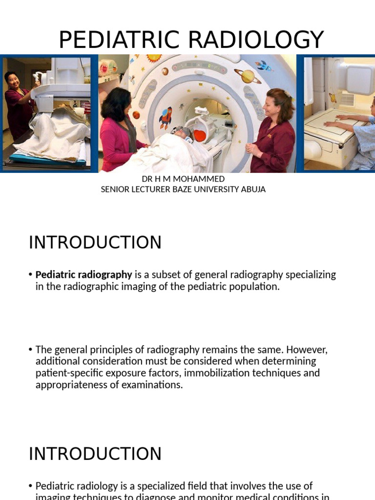 Radiologic Investigations in Pediatric Population | PDF | Medical ...