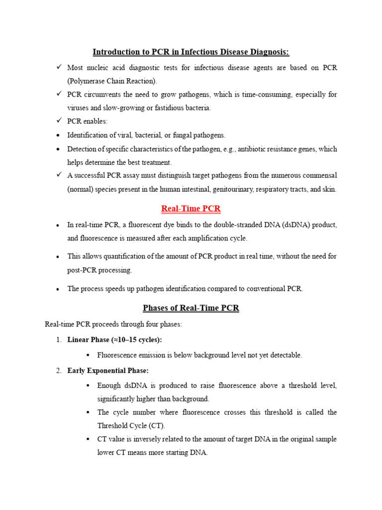 Real Time PCR | PDF | Real Time Polymerase Chain Reaction | Polymerase ...