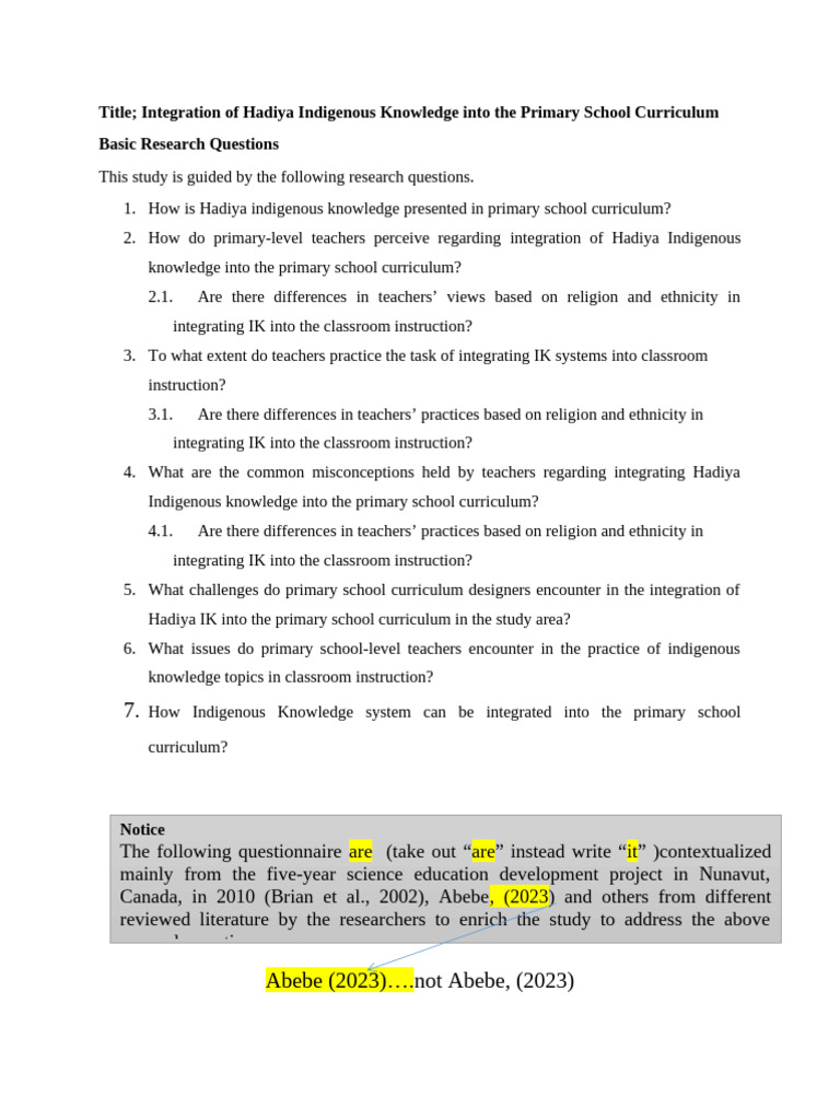 Tools Contextualized by Wondimu D Final | PDF | Curriculum | Teachers