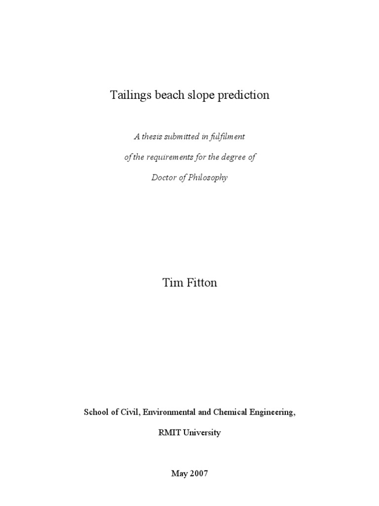 Tailings Beach Slope Prediction | PDF | Reynolds Number | Rheology