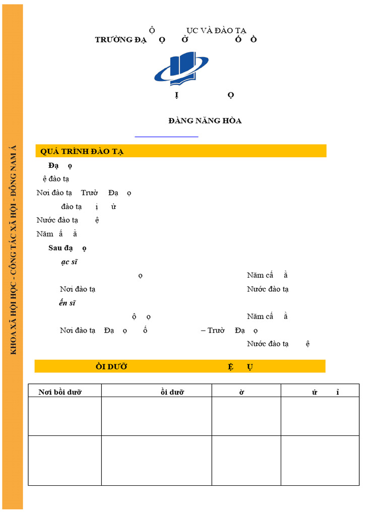 Dang Nang Hoa LY LICH KHOA HOC | PDF