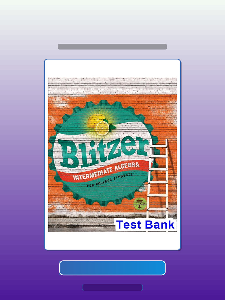 Test Bank For Intermediate Algebra For College Students 7th Edition ...