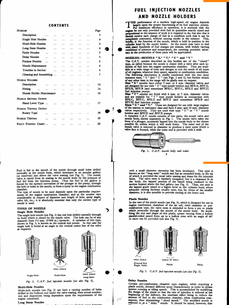 Cav Fuel Injection Nozzles Sec Wat | PDF