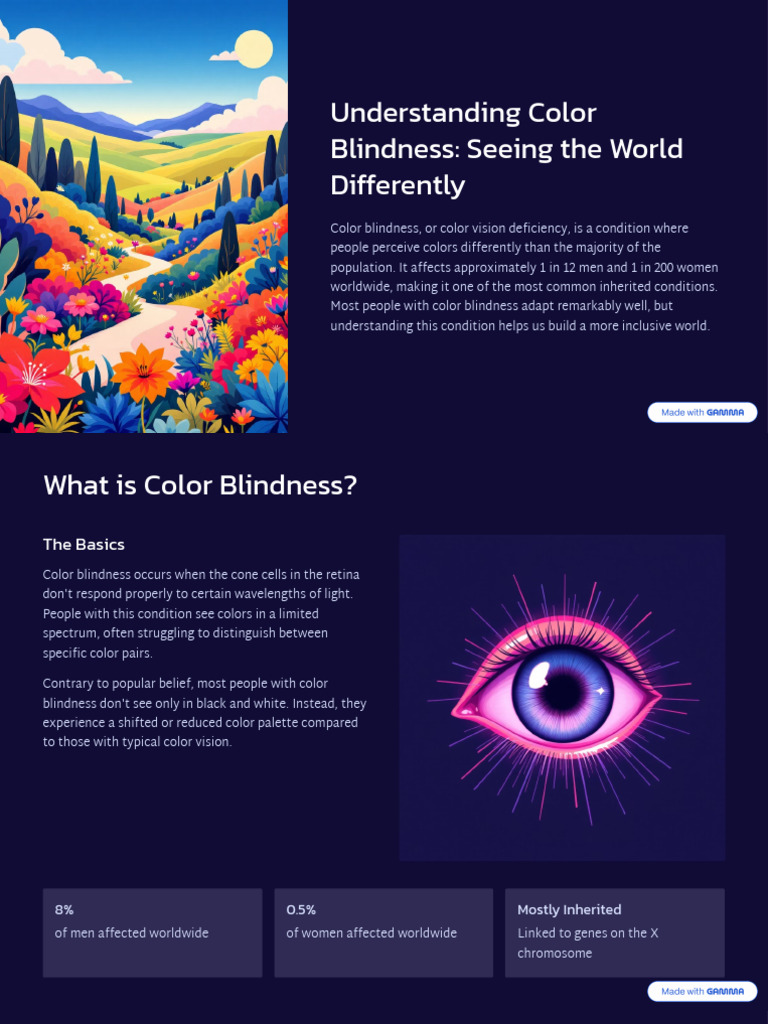 Understanding Color Blindness Basics | PDF | Color | Visual Impairment