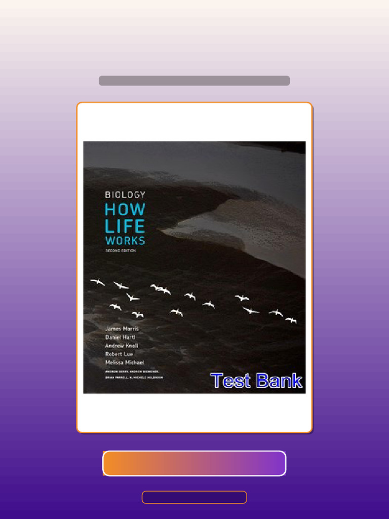 Test Bank For Biology How Life Works 2nd Edition Morris | PDF | Cell ...