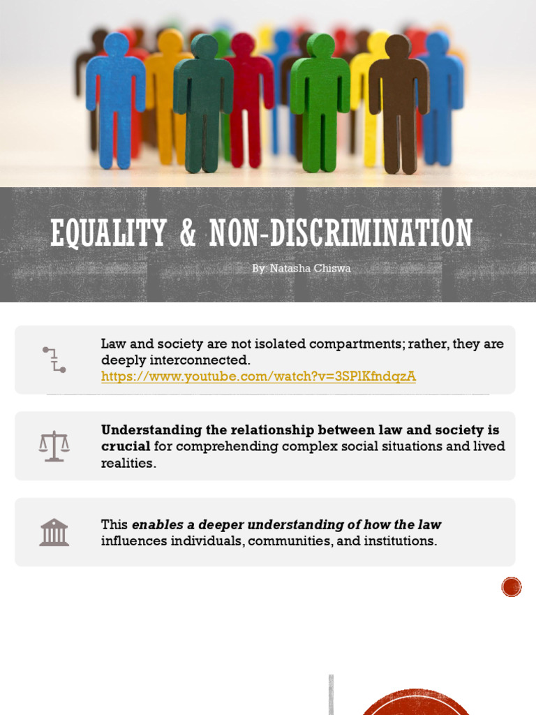 Equality and Non-Discrimination Overview | PDF | Equal Opportunity ...