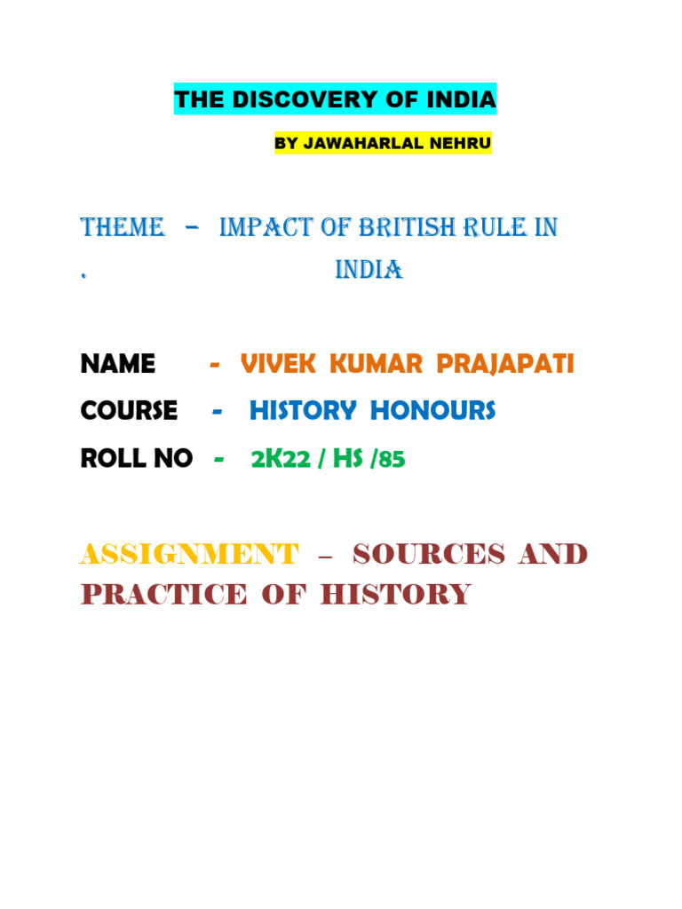 Theme - Impact of British Rule in - India | PDF | British Raj | British ...