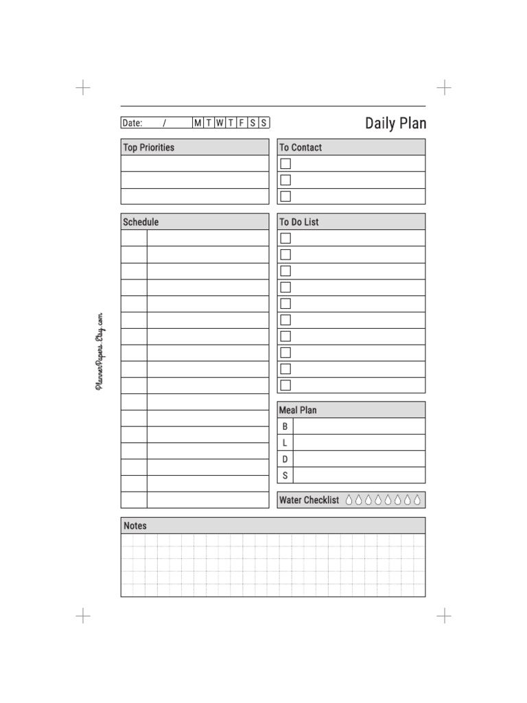A5 Daily For Printing On Letter Size Paper | PDF