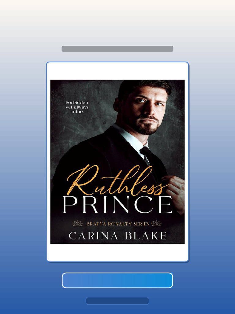 Test Bank of Ruthless Prince Bratva Royalty Book 3 Carina Blake | PDF ...