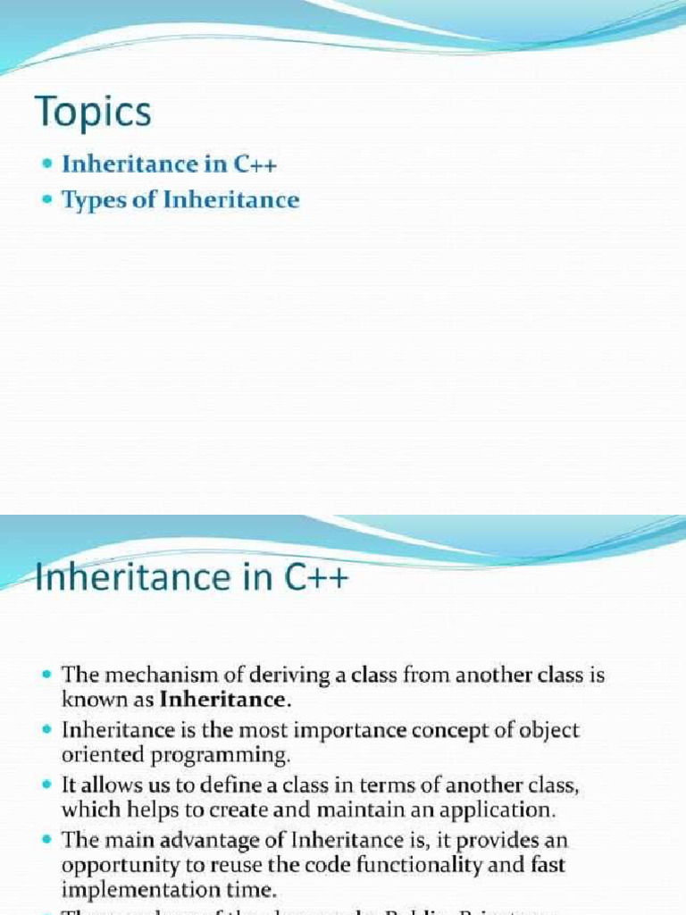 Inheritance (2) | PDF
