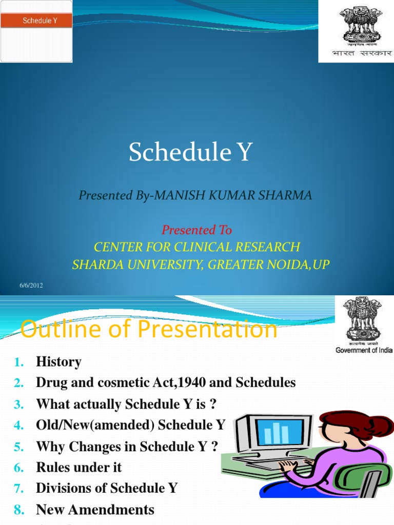 Schedule Y, MK Sharma | PDF | Clinical Trial | Institutional Review Board