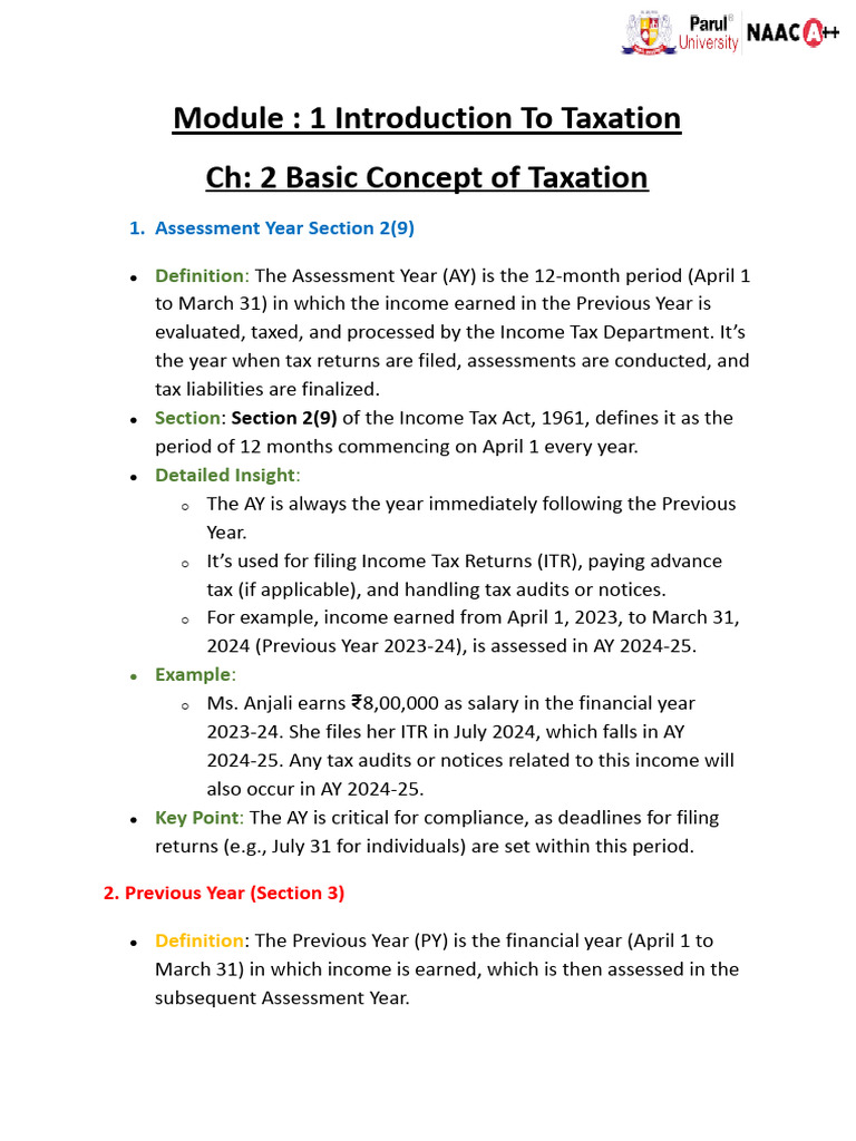 Ch. 2 Basic Concept of Taxation | PDF | Limited Liability Partnership ...