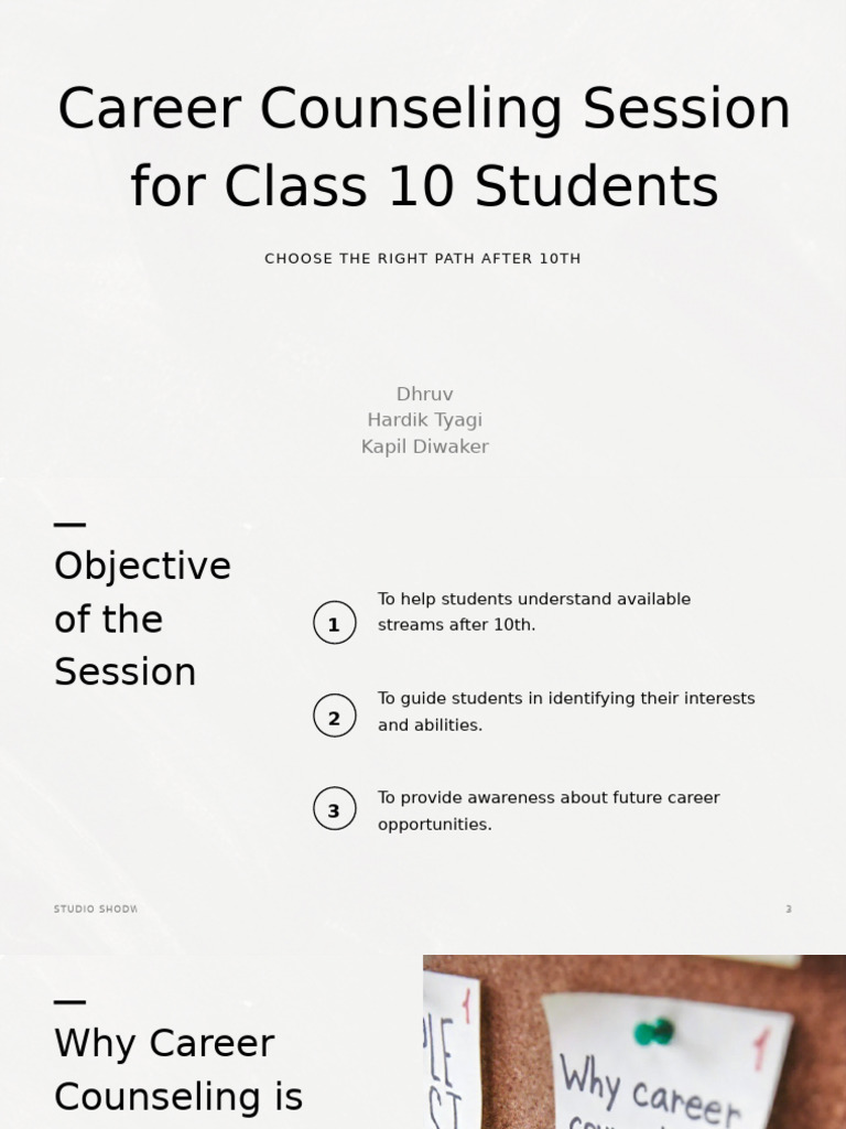 Career Counseling Session | PDF