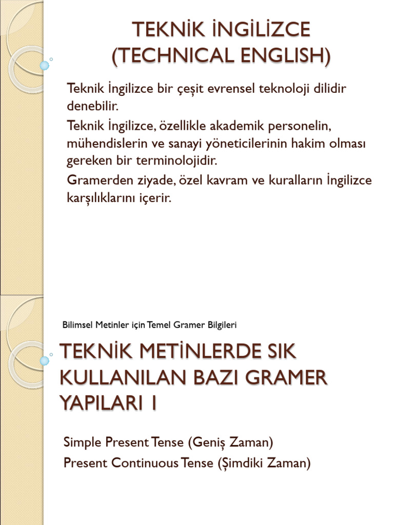 Teknik İngilizce ve Temel Gramer Yapıları | PDF | Logic Gate | Bit