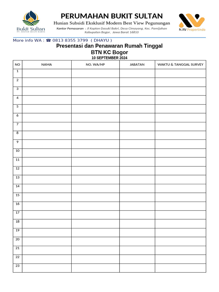 Data Konsumen BS BTN Pengadilan | PDF