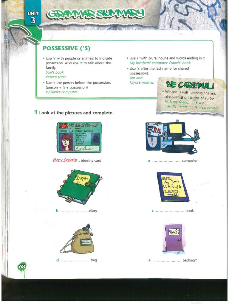 Yes We Can 1 Grammar & WB | PDF