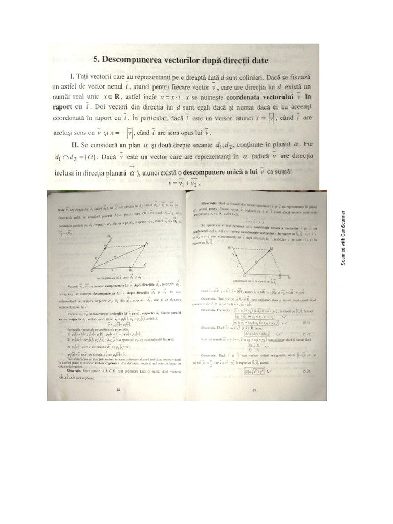 Geometrie Descompunere Vectori Olimpiada | PDF
