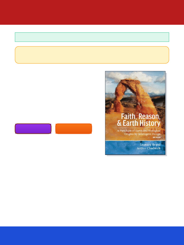 Faith Reason Earth History A Paradigm of Earth and Biological Origins ...