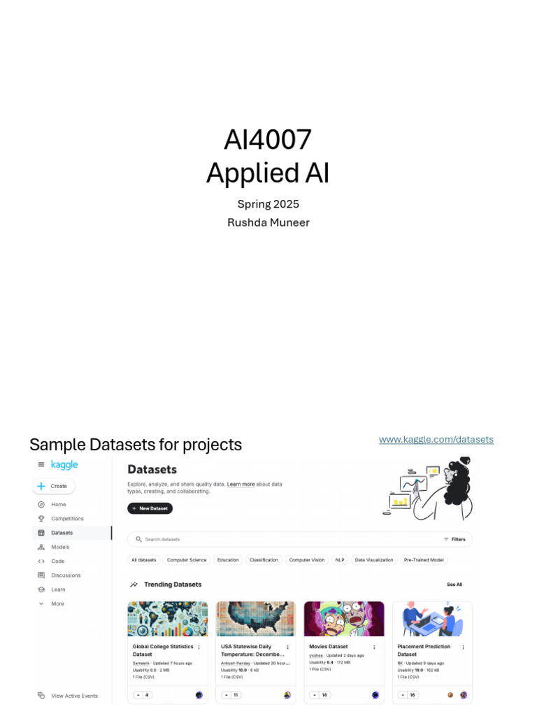 Applied AI Lecture 2.2 | PDF | Applied Mathematics | Theoretical ...
