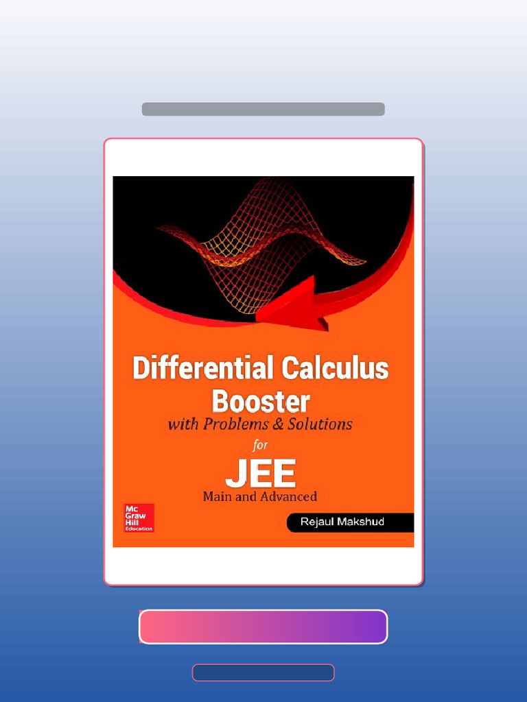 Test Bank of Differential Calculus Booster With Problems and Solutions ...