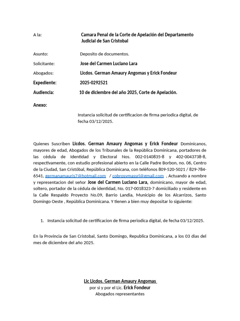 Solicitud de Certificación de Firma Digital | PDF