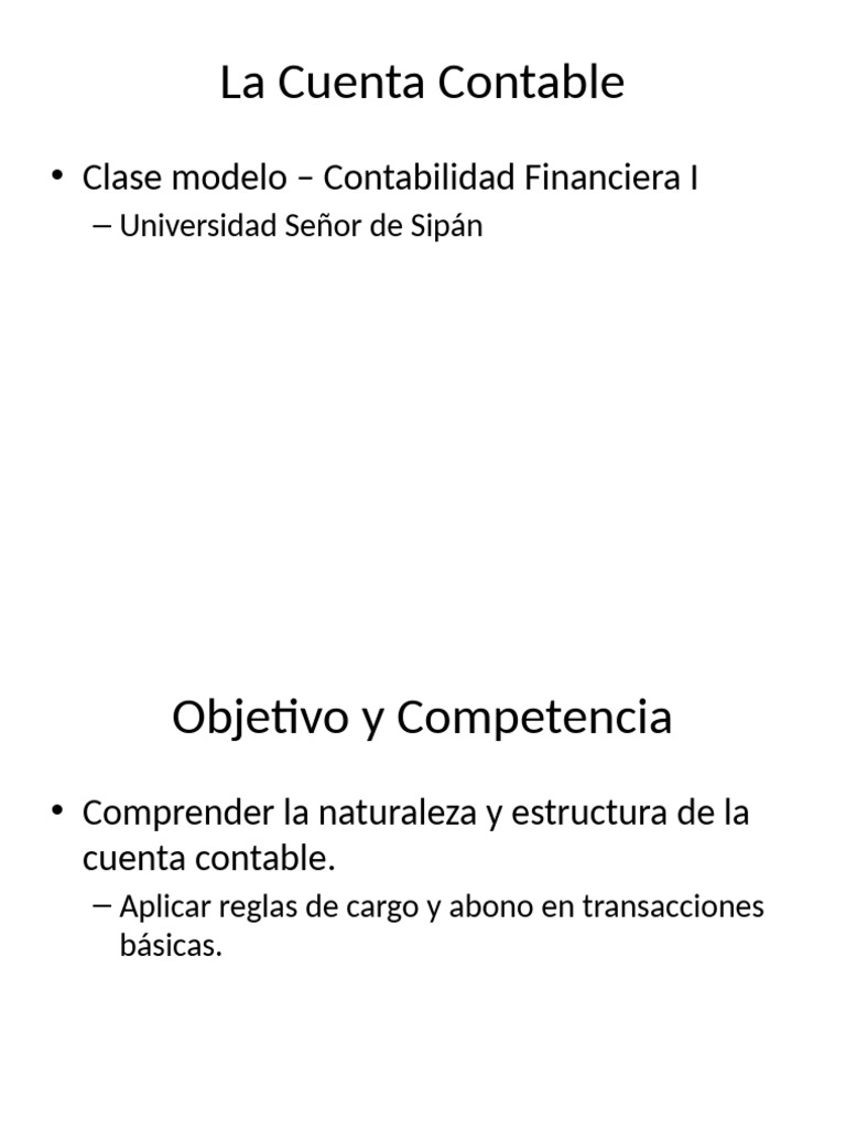 Clase Cuenta Contable | PDF