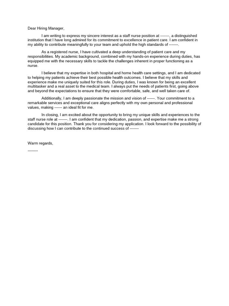 Application Letter PC | PDF