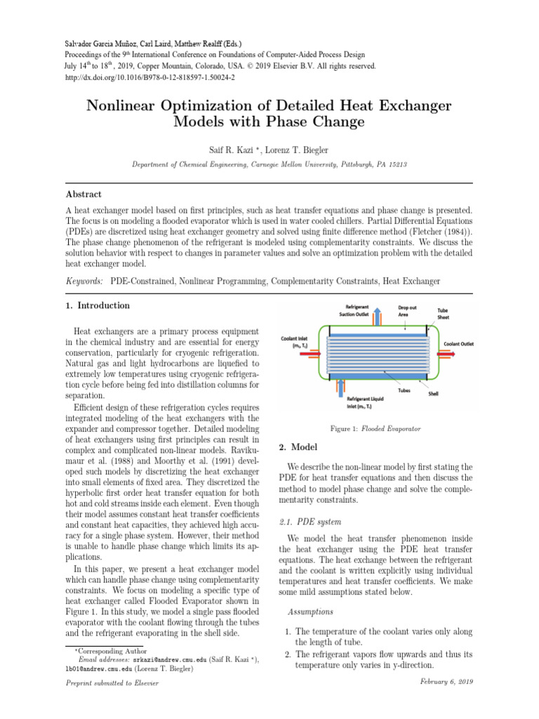 NLH Eat Ex Hanger Op Tim Ization | PDF | Heat Exchanger | Heat Transfer