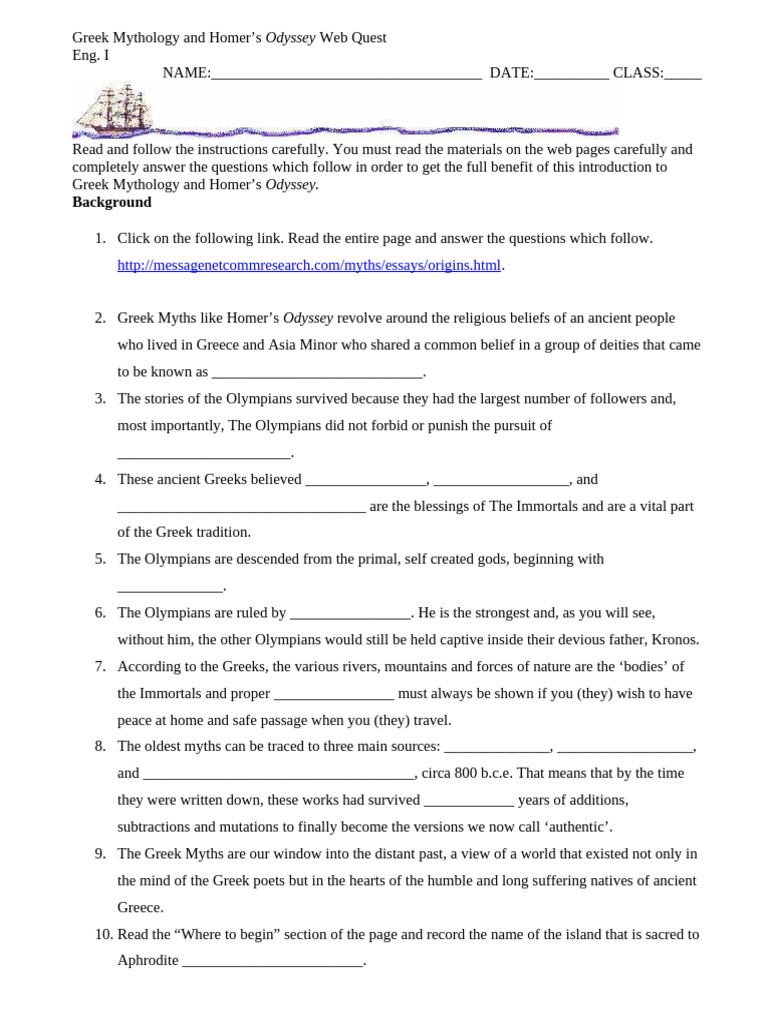 webquest 2 | PDF | Epic Poetry | Poetry