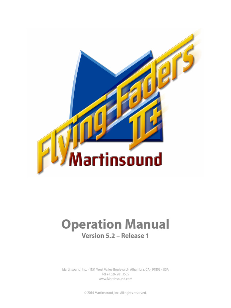 Flying Faders II Plus Operation Manual | PDF | Command Line Interface | Computer Architecture