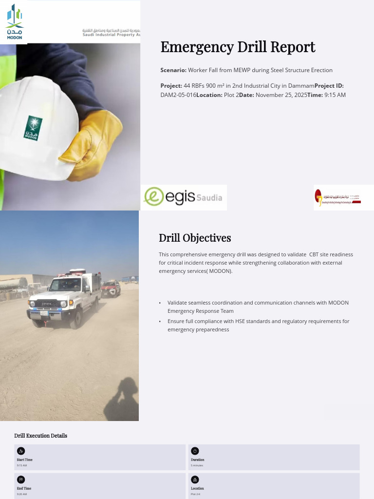 CBT Emergency Drill Report | PDF | Emergency | Emergency Management
