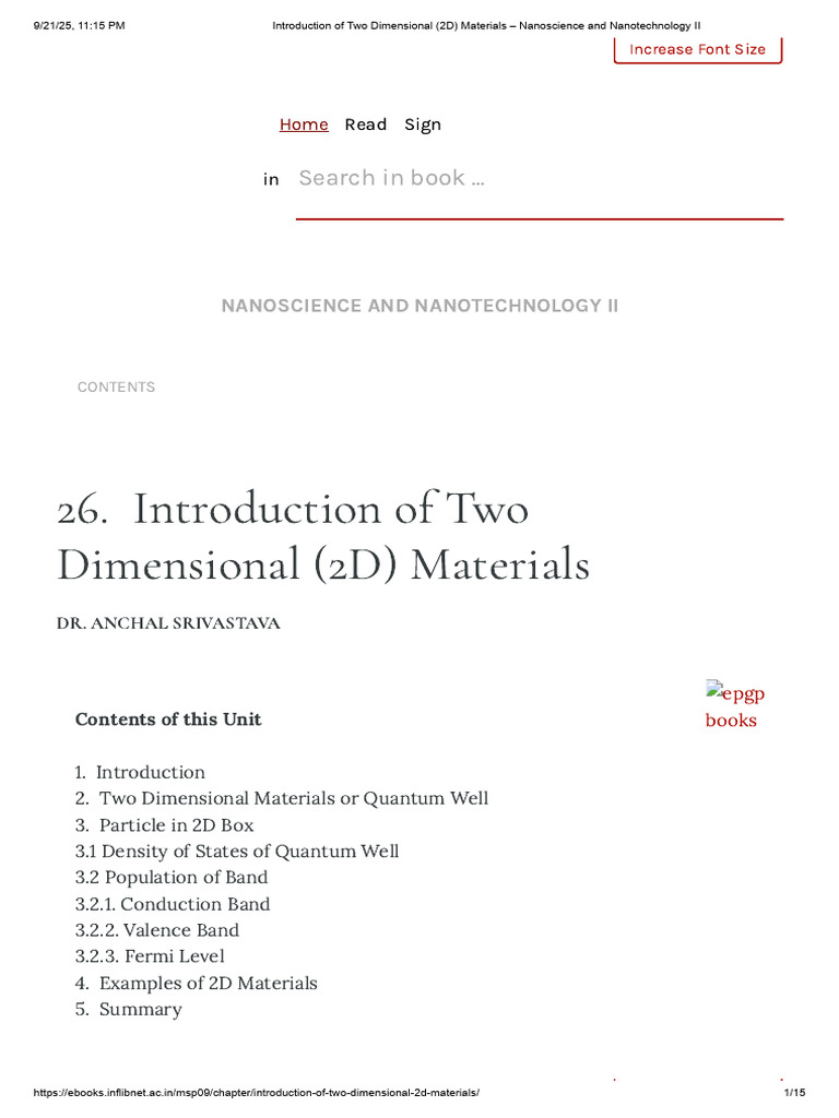 Introduction to Two-Dimensional Materials | PDF | Electron Hole ...