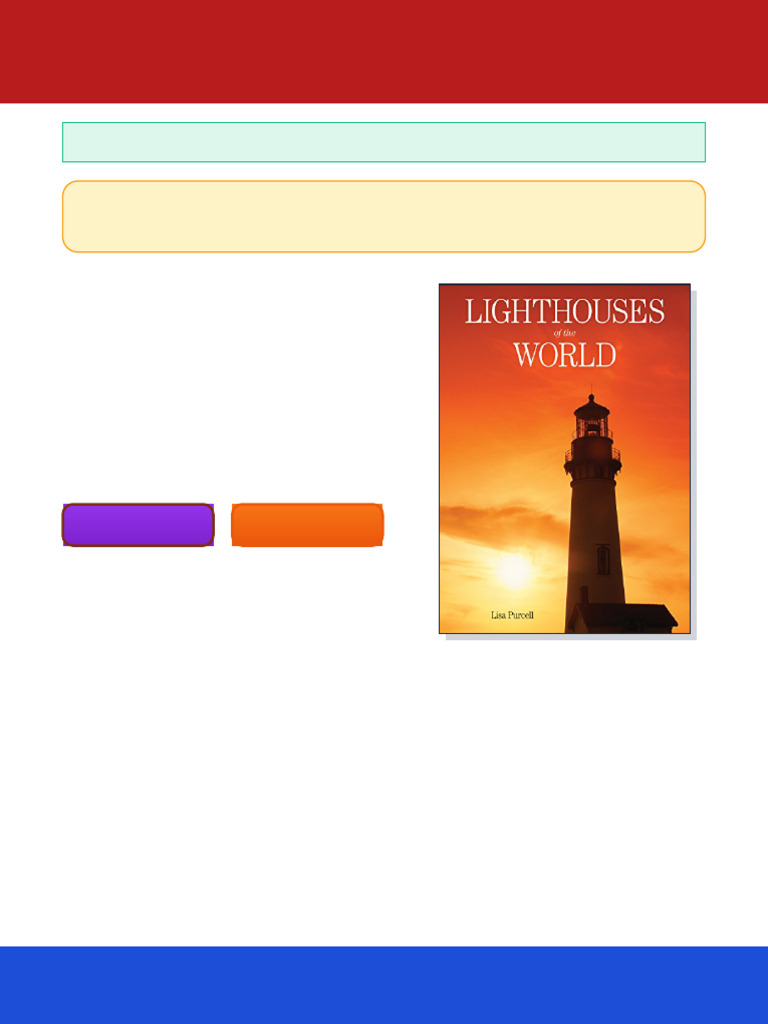Lighthouses of The World First Skyhorse Publishing Edition Purcell ...