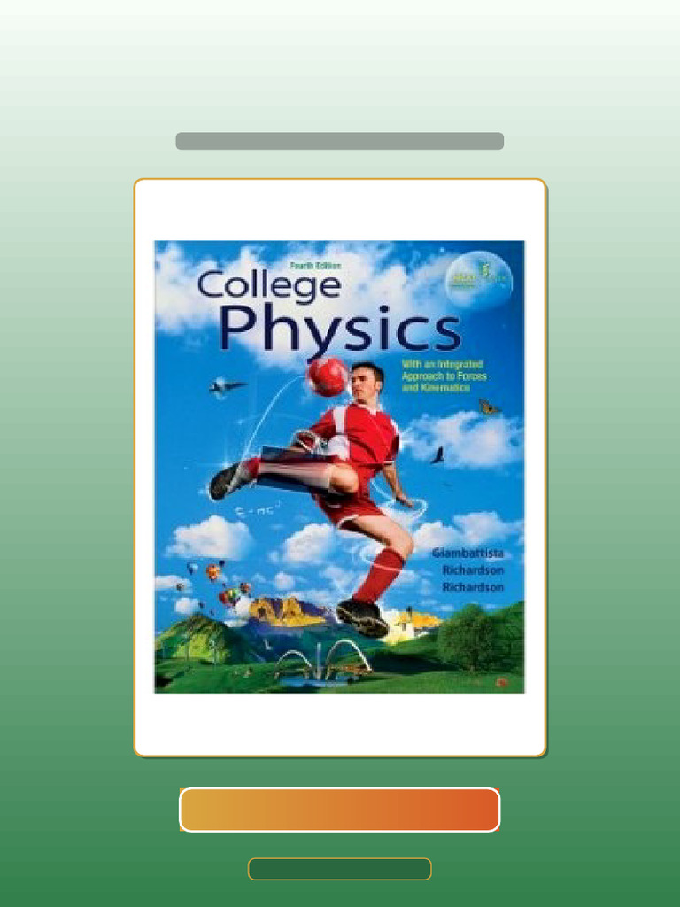 Test Bank for College Physics 4th Edition Alan Giambattista | PDF ...