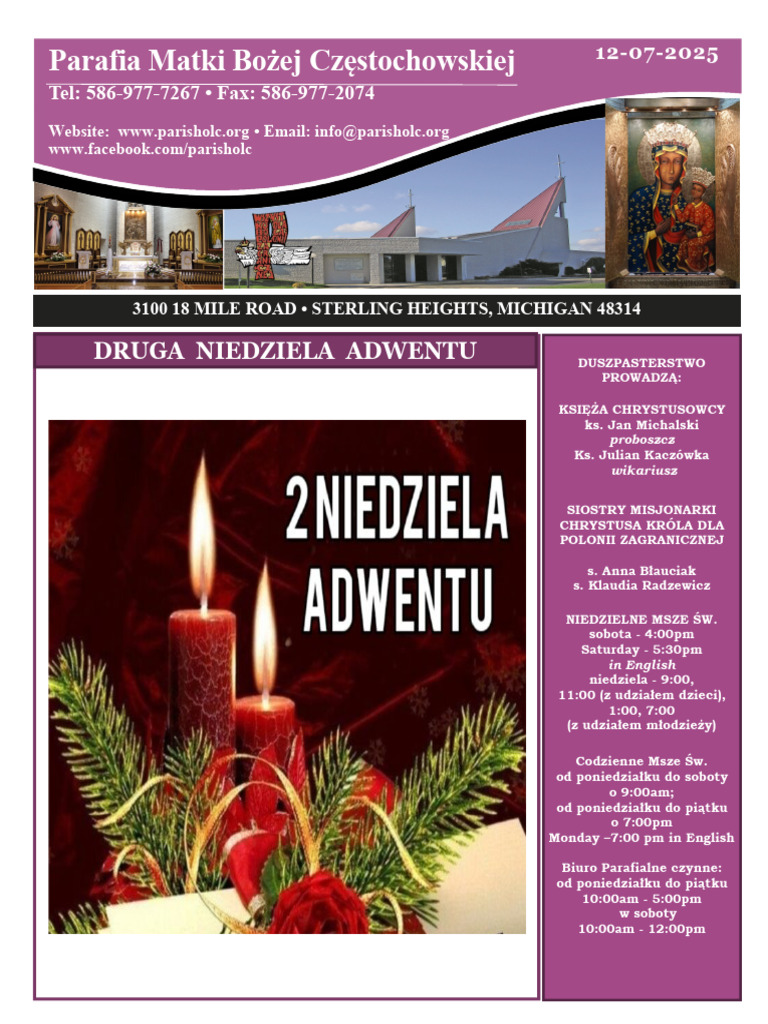 Druga Niedziela Adwentu INT | PDF