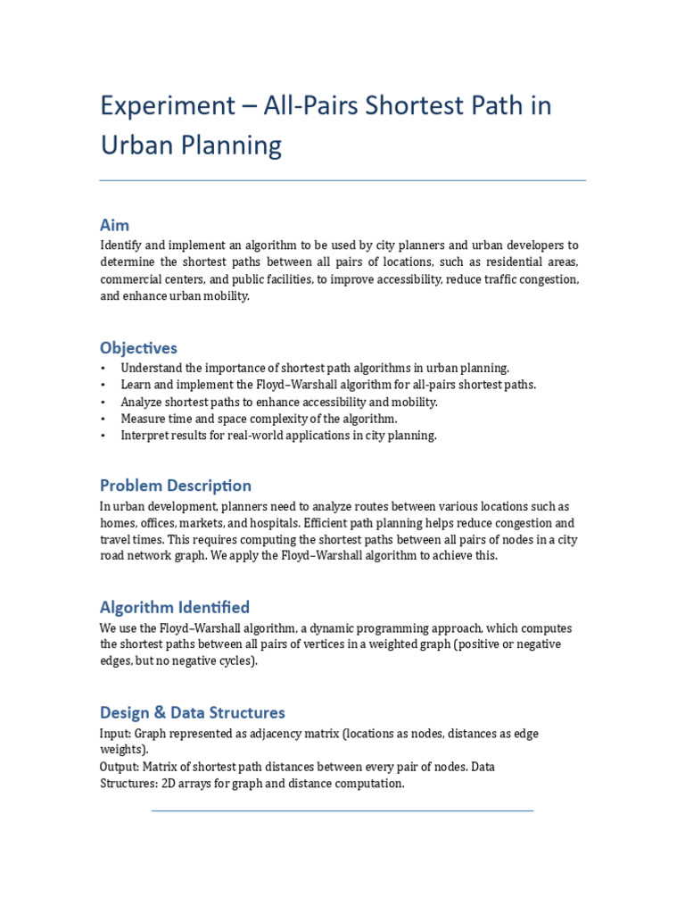 Experiment 10 | PDF | Computer Science | Algorithms