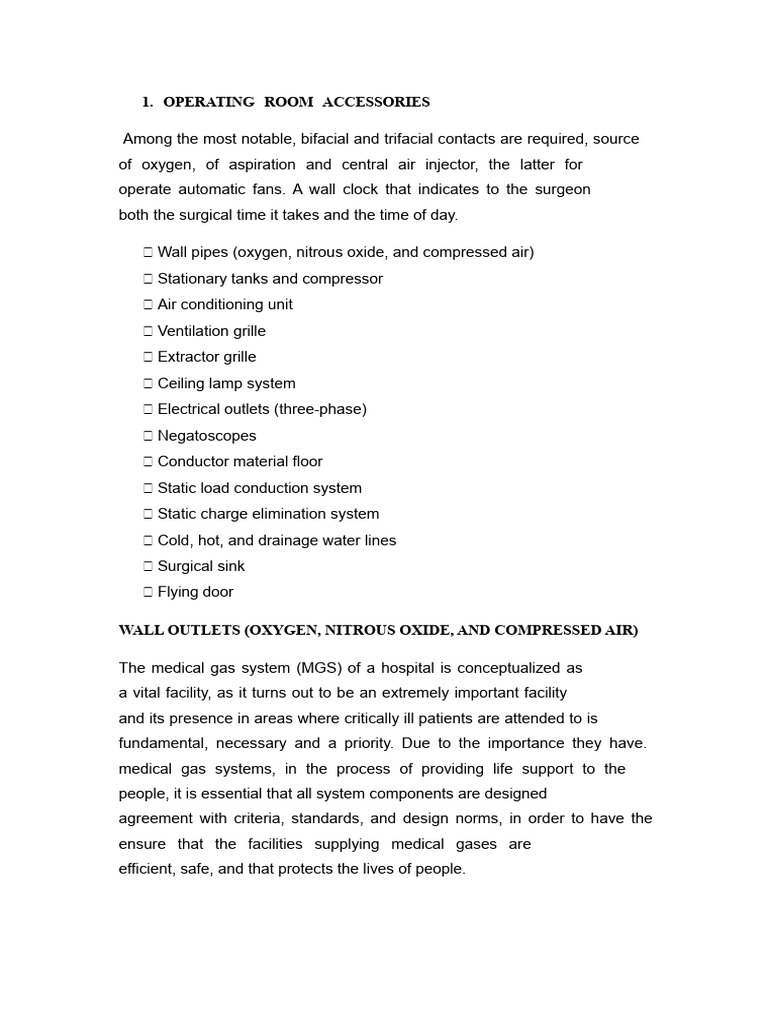 Operating Room Accessories | PDF | Atmosphere Of Earth | Humidity