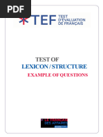 TEF Canada Exam Sample Exercises | PDF | Test (Assessment) | Cognition