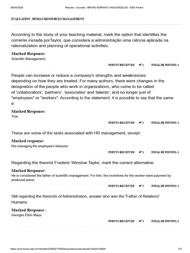 3 - EVALUATION - People Management PDF | PDF | Business