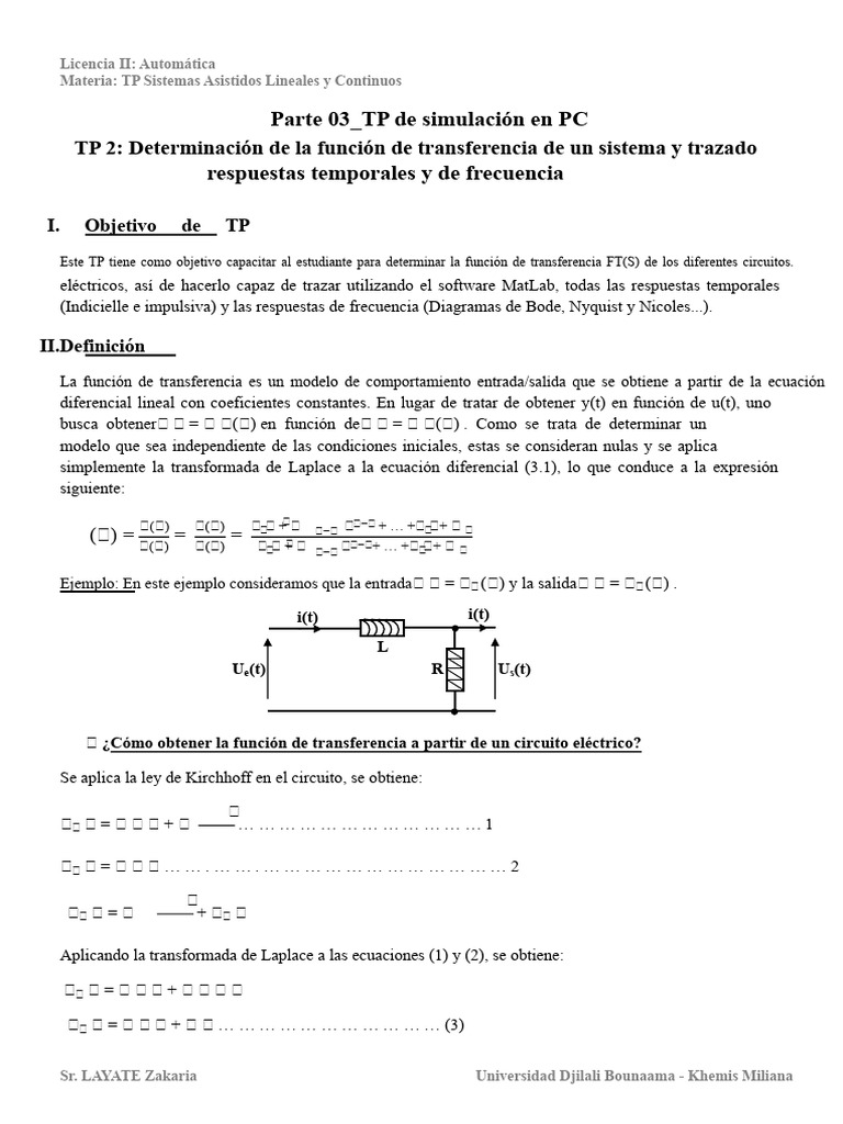 TP 2_parte teórica_Determinación de la función de transferencia de un sistema y trazado de las ...