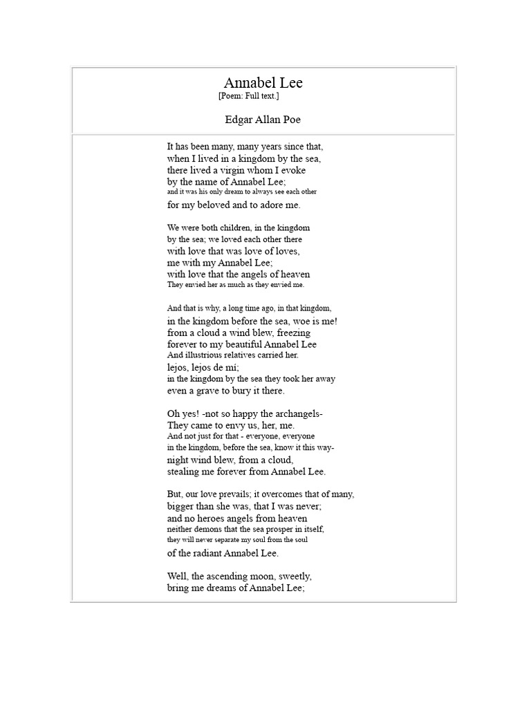 Annabel Lee | PDF