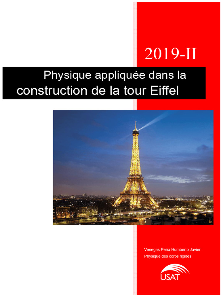 Physique et construction de la Tour Eiffel | PDF | Lois du mouvement de ...