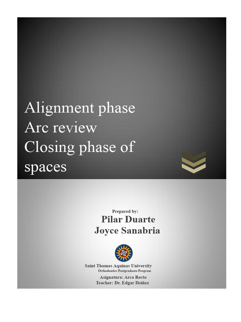 Orthodontic Alignment and Space Closure Guide | PDF | Dental Anatomy ...