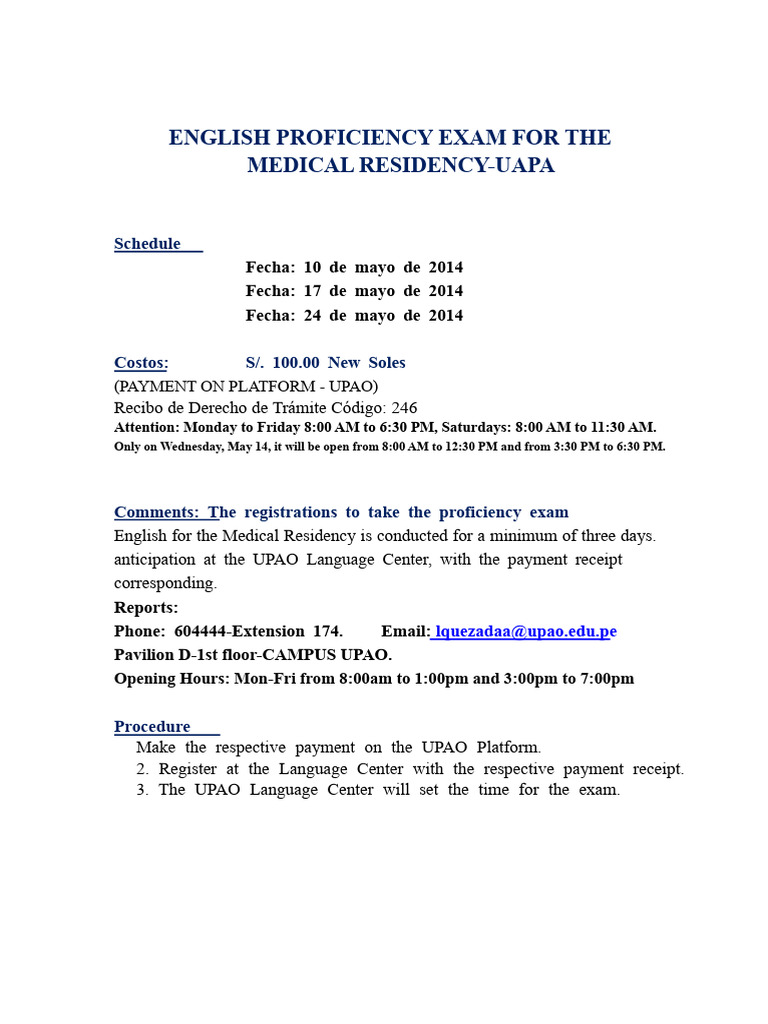 English Reading Comprehension Sufficiency Exam | PDF
