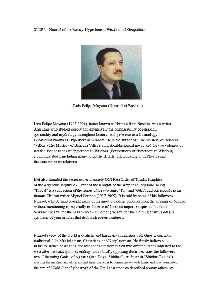 STEP 3 - Nimrod of Rosary, Hyperborean Wisdom and Geopolitics | PDF ...