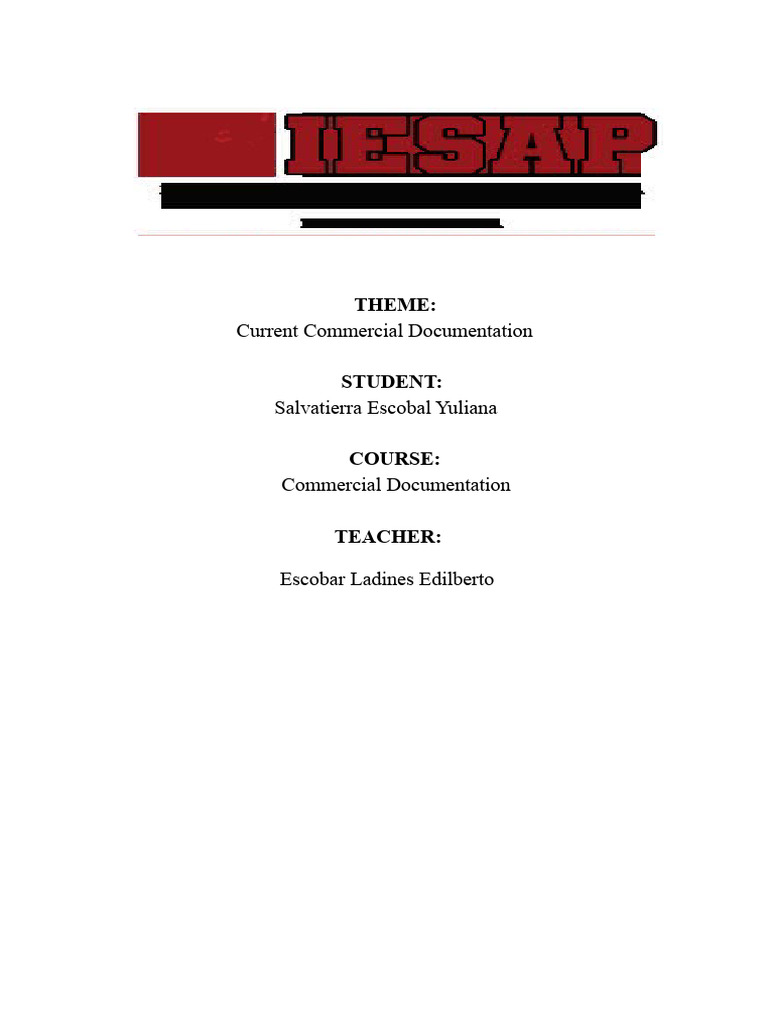 Current Commercial Documents | PDF | Debits And Credits | Banks